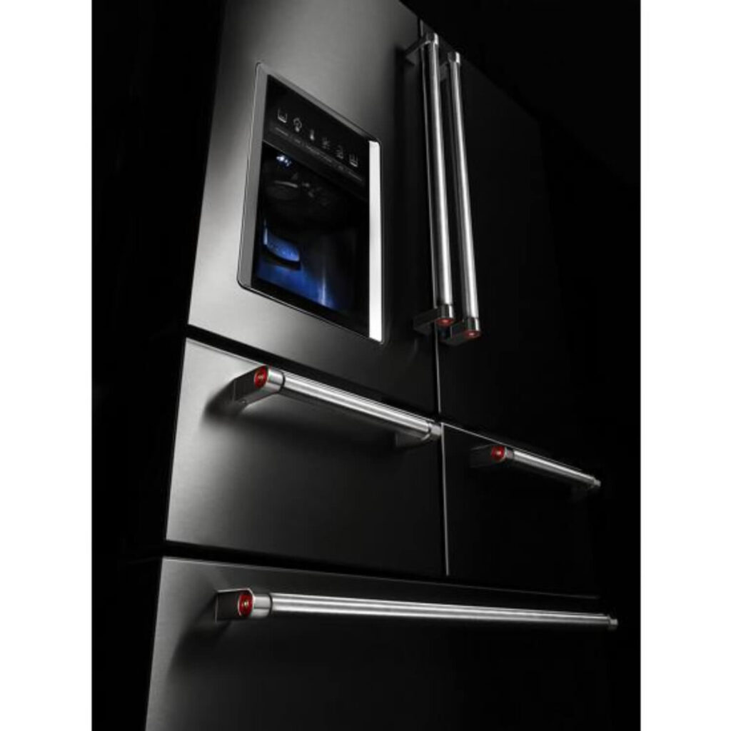 KitchenAid® 36” Refrigerator KRMF706EBS - Appliance Haus