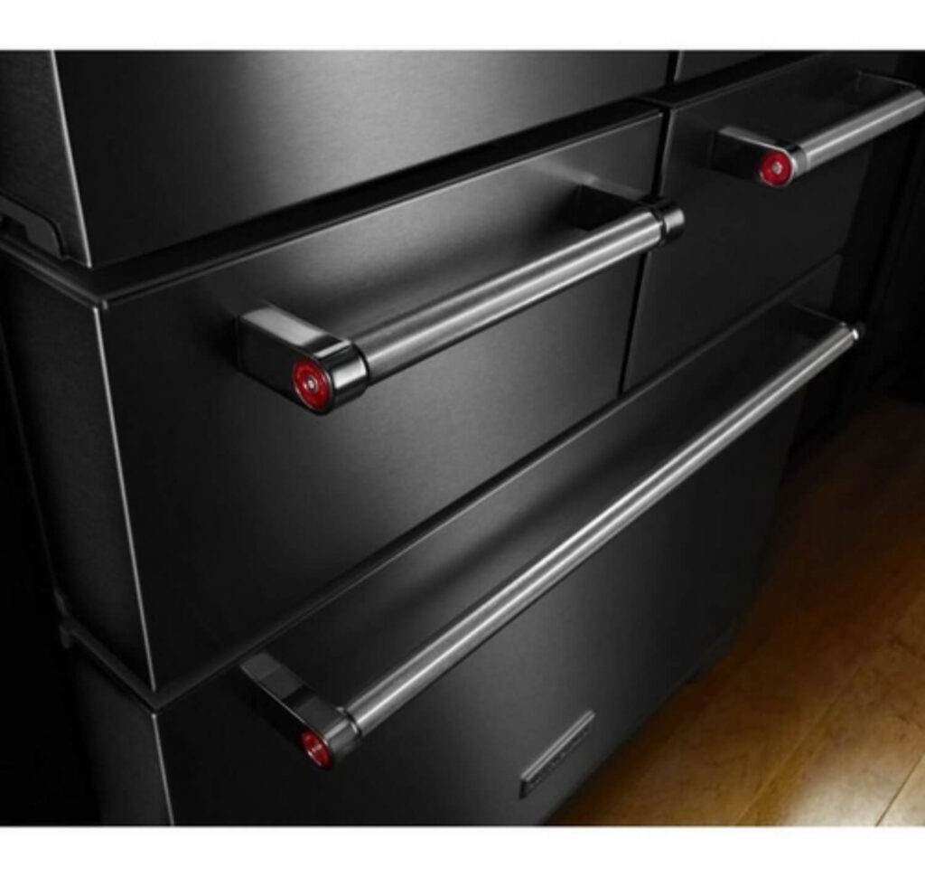 KitchenAid® 36” Refrigerator KRMF706EBS - Appliance Haus